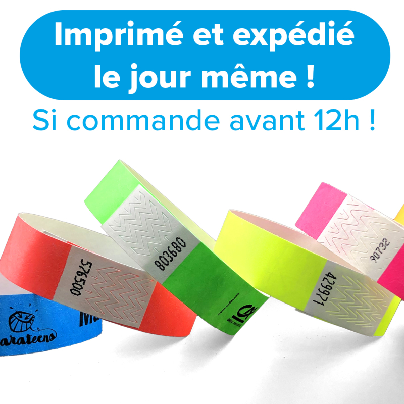 Bracelets Tyvek Express - Personnalisables et Expédition le Jour Même ...