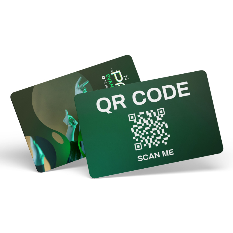 Cartes PVC Personnalisées avec QR Code - Europaband
