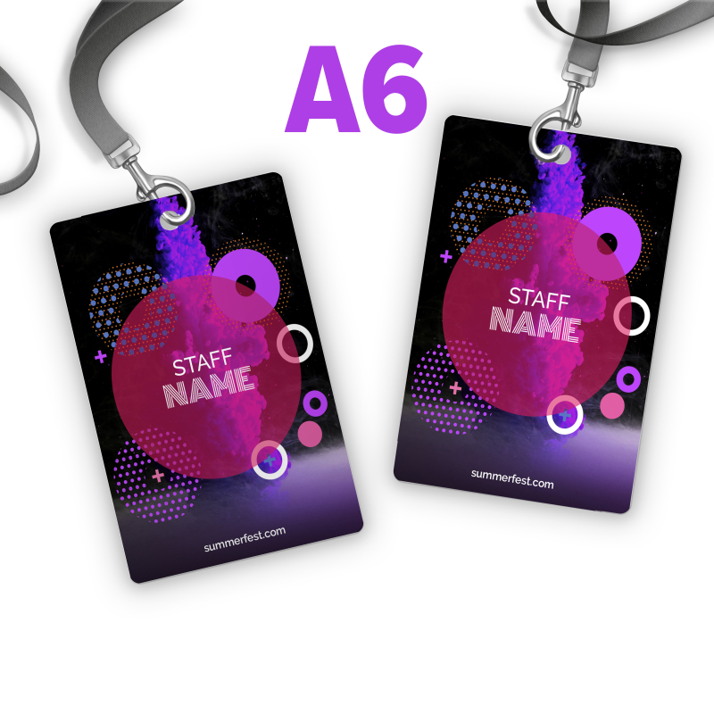 Badges en Polyester Format A6 - 300g/m² - Europaband