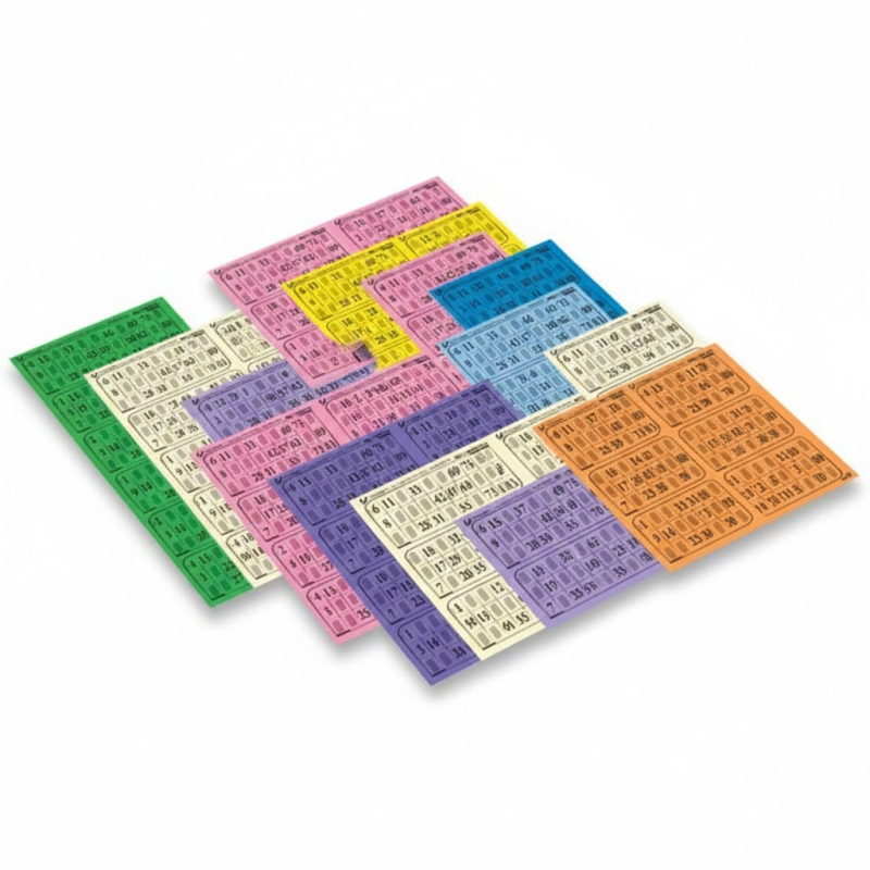 Plaques de loto tradition – 500 grilles souples en carton 224 g